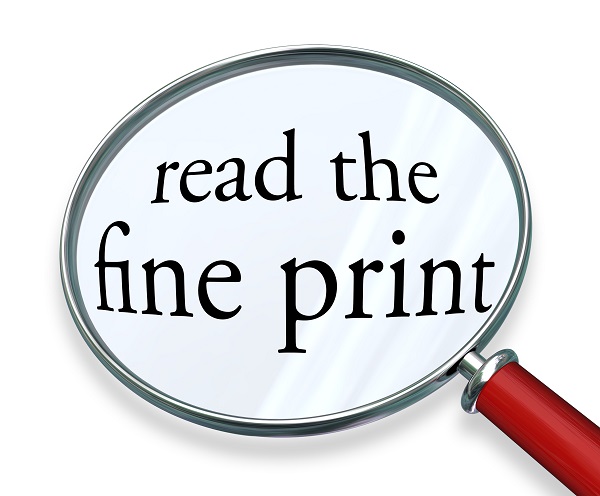 The fine print - buyer beware - AccomNews